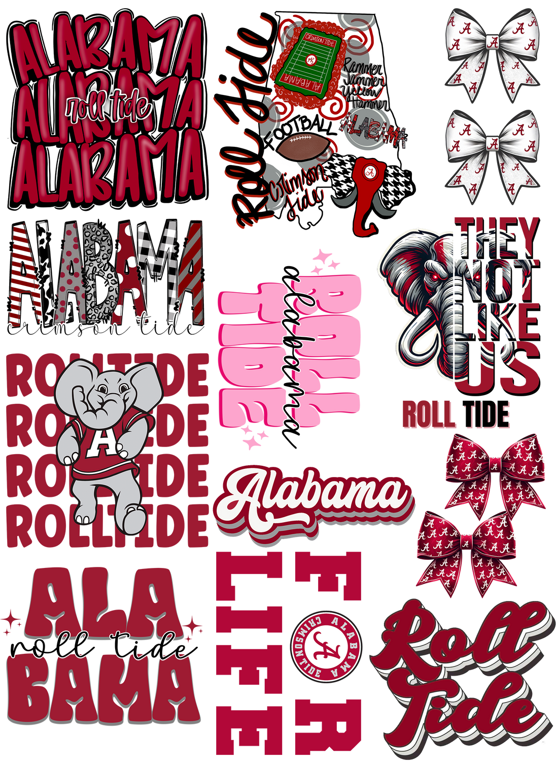 Bama Fans Youth DTF Transfer Gang Prints – Savvy Crafters Vinyl & Gifts