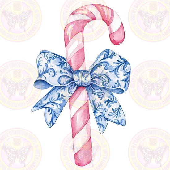 Coquette Chinoiserie Blue Candy Cane – Savvy Crafters Vinyl & Gifts