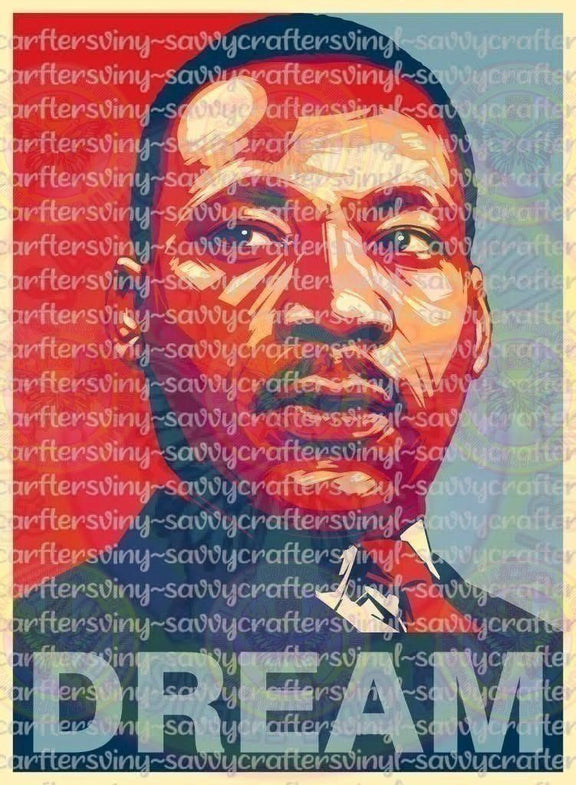 DREAM MLK Red & Blue Poster – Savvy Crafters Vinyl & Gifts