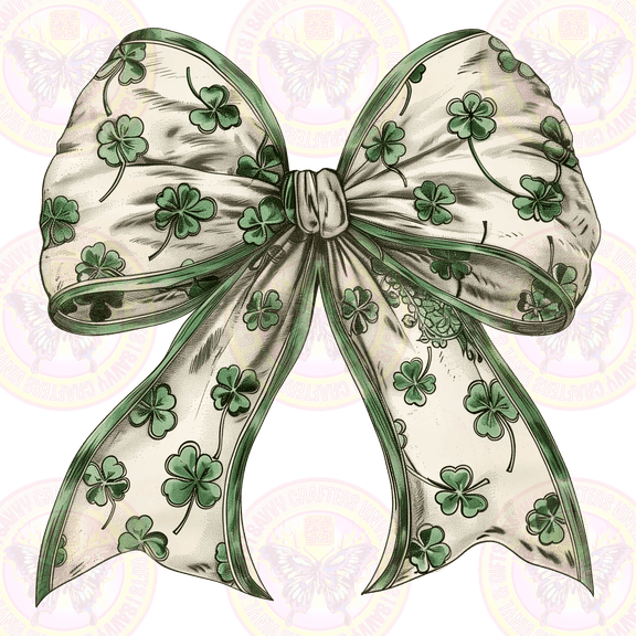 Lucky Clover Coquette Bow – Savvy Crafters Vinyl & Gifts
