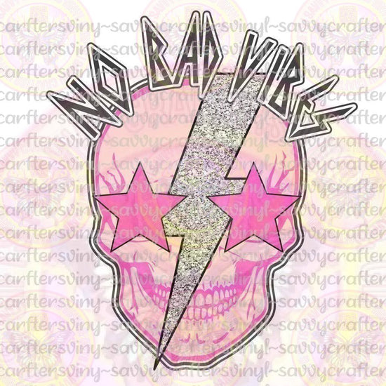 No Bad Vibes Rocker – Savvy Crafters Vinyl & Gifts