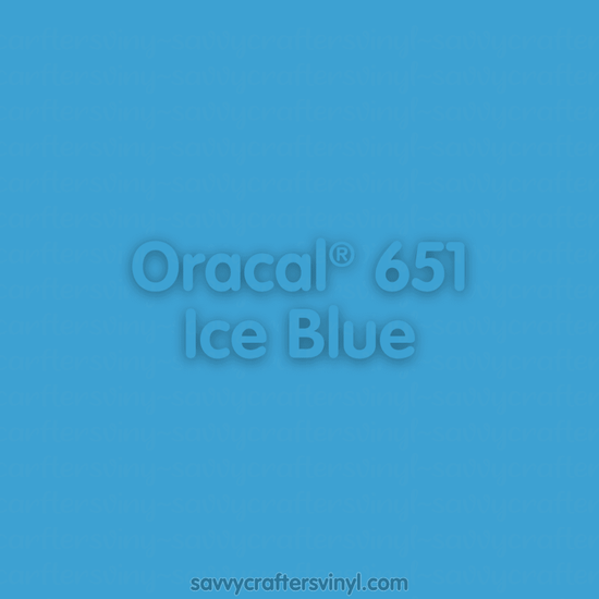 Oracal® 651 | Ice Blue – Savvy Crafters Vinyl & Gifts