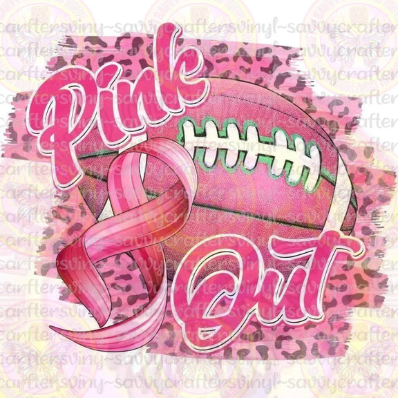 Pink out Breast Cancer Football – Savvy Crafters Vinyl & Gifts
