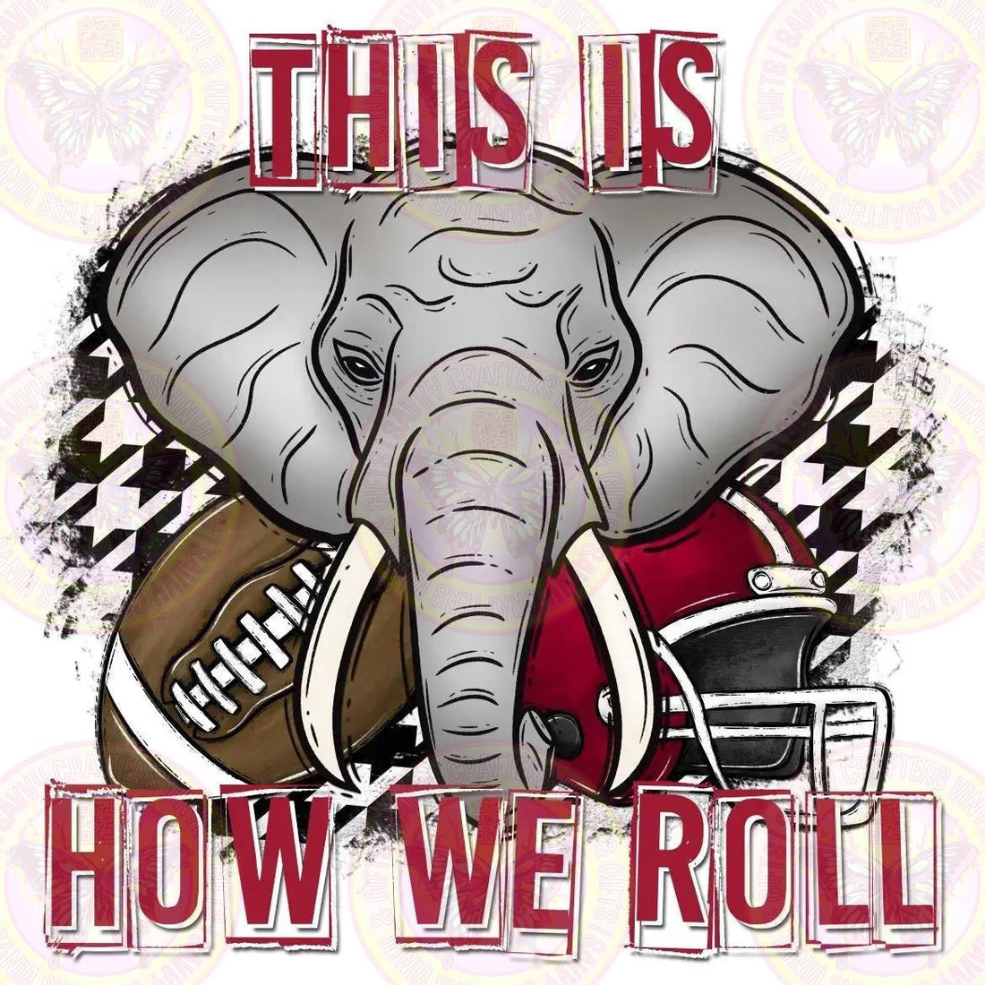 This How We Roll Elephant Bama DTF Transfer – Savvy Crafters Vinyl & Gifts